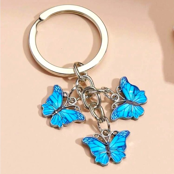 Accessories | Blue Butterfly Bag Charm | Poshmark
